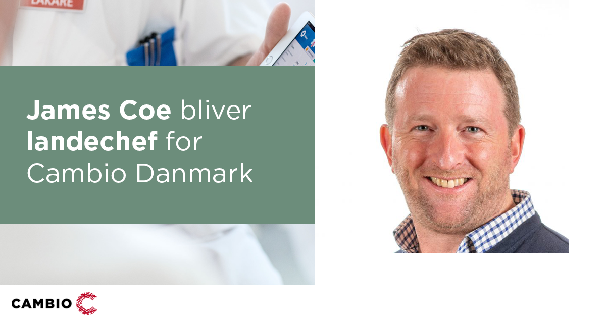 Ny Country Manager for Cambio Healthcare Systems i Danmark - Cambio
